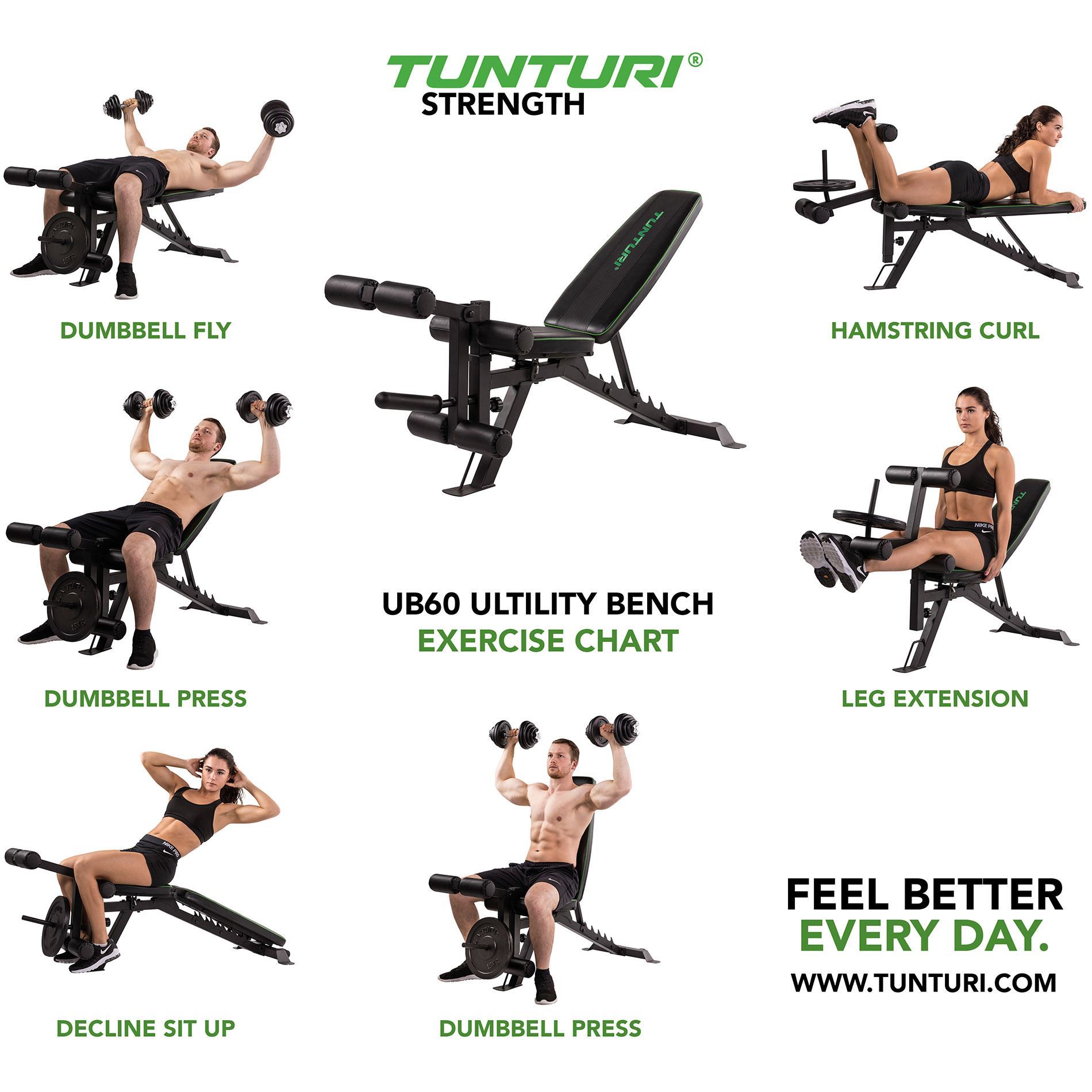 Tunturi UB60 Utility Bench Weight Training Benches