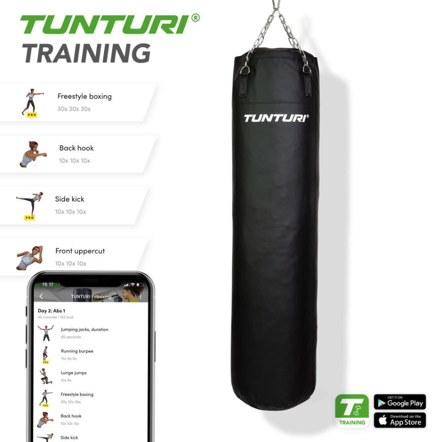 Tunturi Boxing Bag including Chain 150cm Sports
